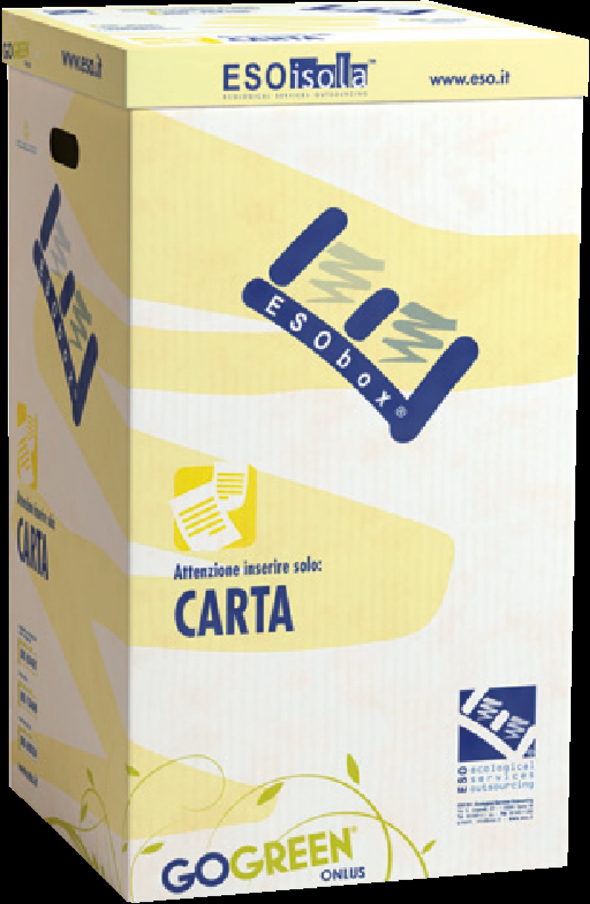 Smaltimento e riciclo carta e cartone per produrre carta riciclata.